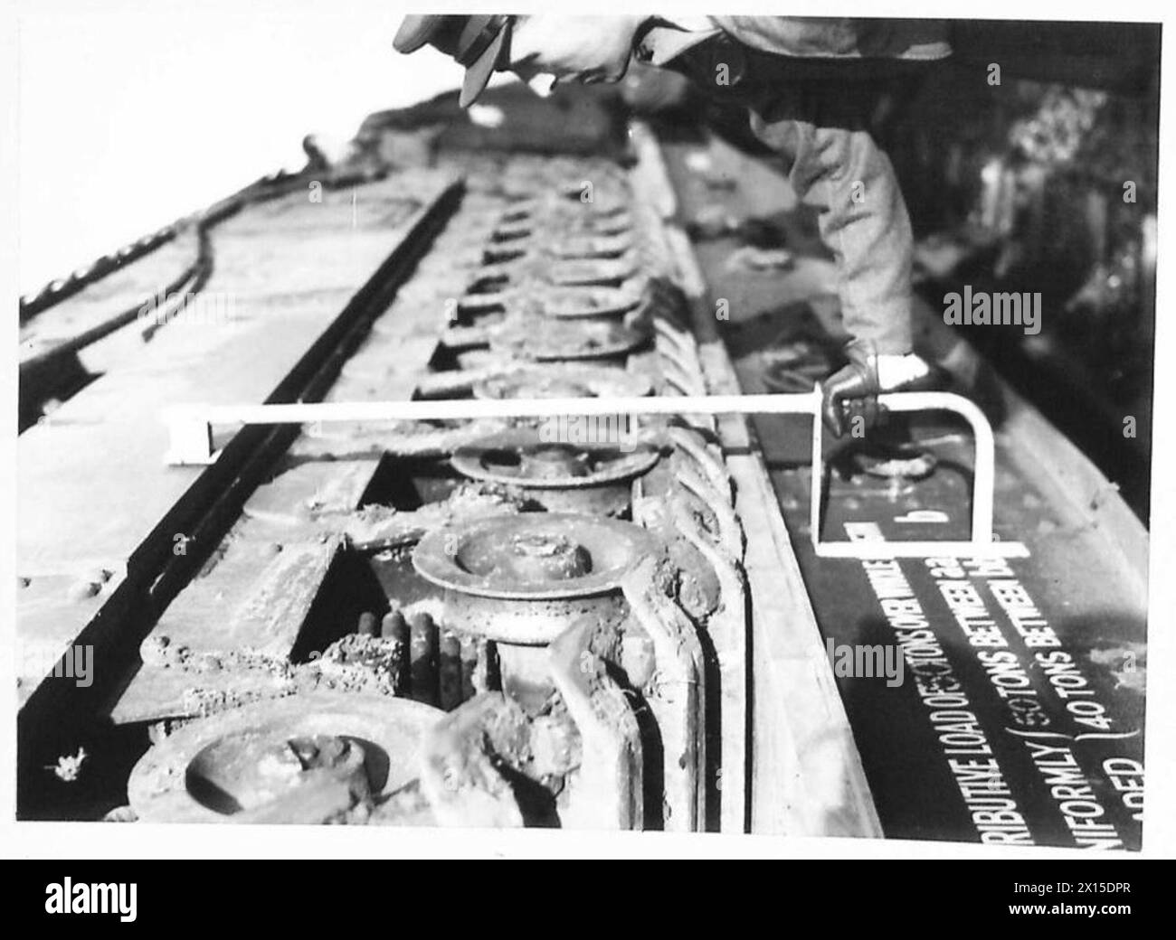 Experimental ramps for armored fighting vehicles (AFVs) are tested by ...