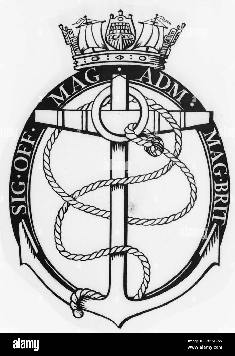 Heraldry admiralty Black and White Stock Photos & Images - Alamy