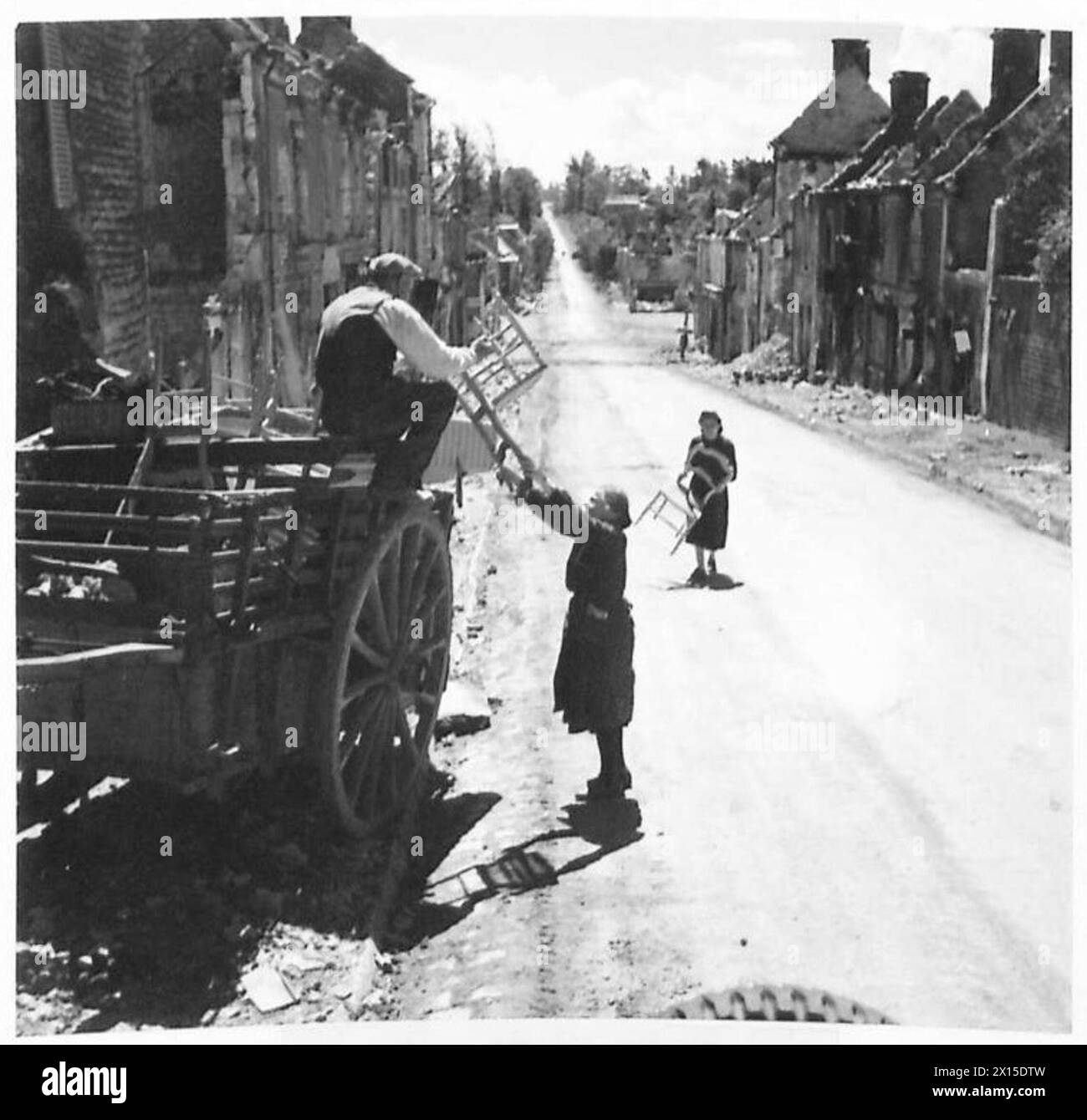 SCENES IN THE RUINS OF TILLY SUR SEULLES - Some old inhabitants of ...