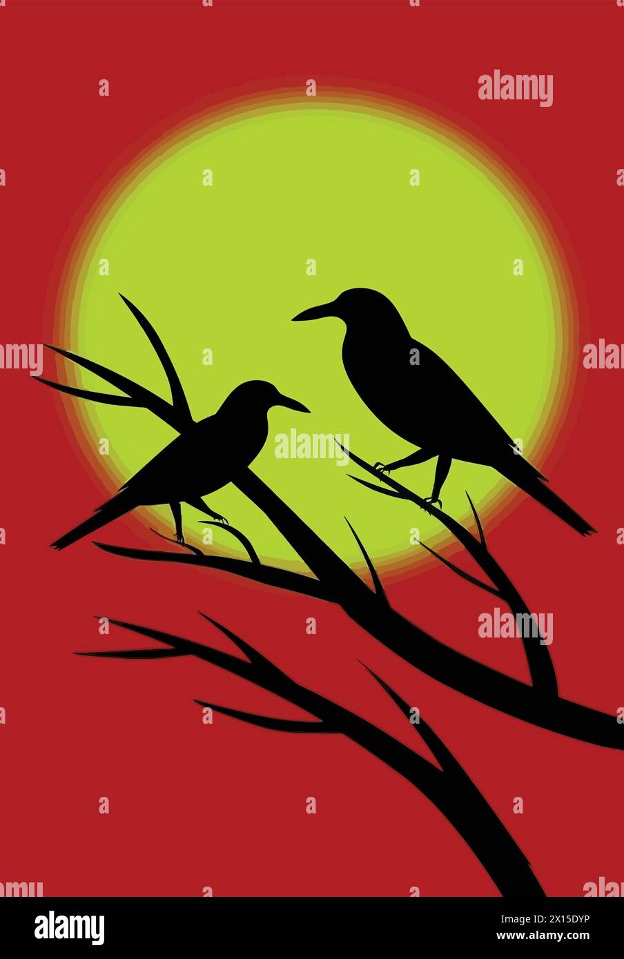 Leafy branch vector vectors Stock Vector Images - Alamy