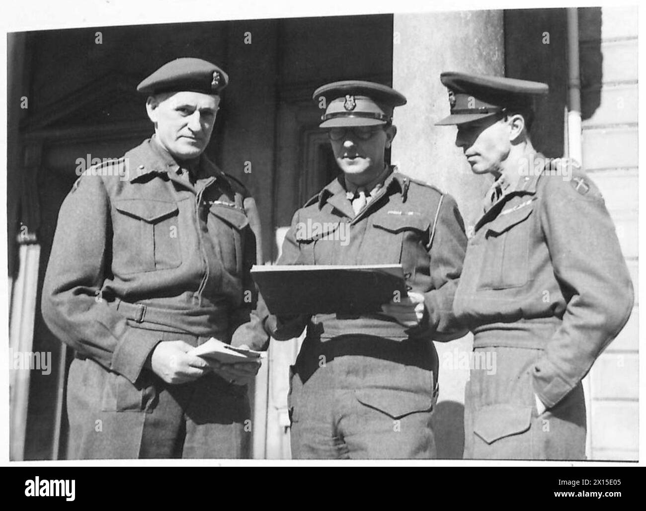 21ST ARMY GROUP OFFICERS - Brigadier T. Robins D.C.C.A.C.C. Brigadier C ...