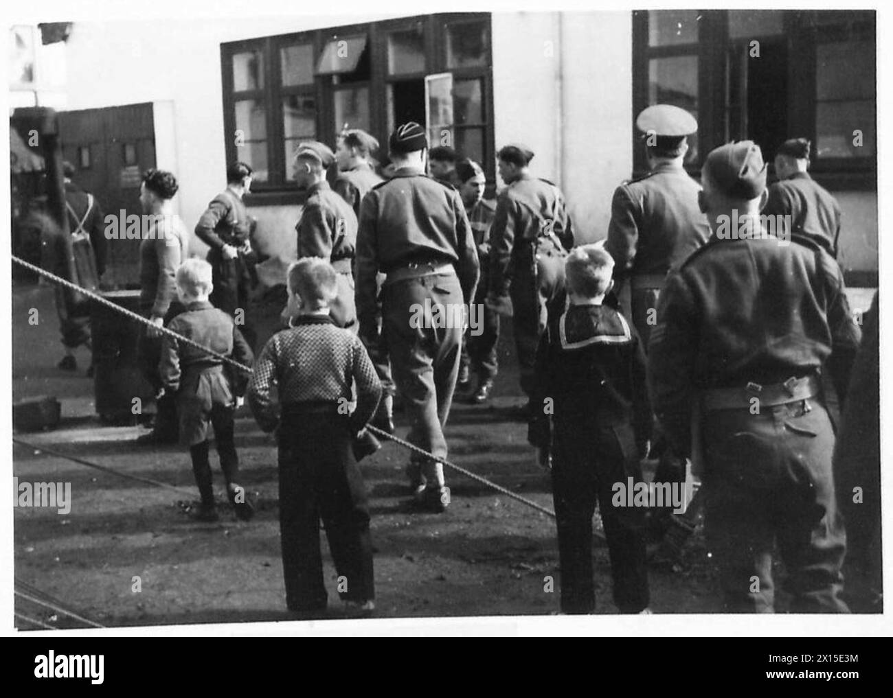 BRITISH AND CANADIAN TROOPS IN ICELAND - Children playing and ...