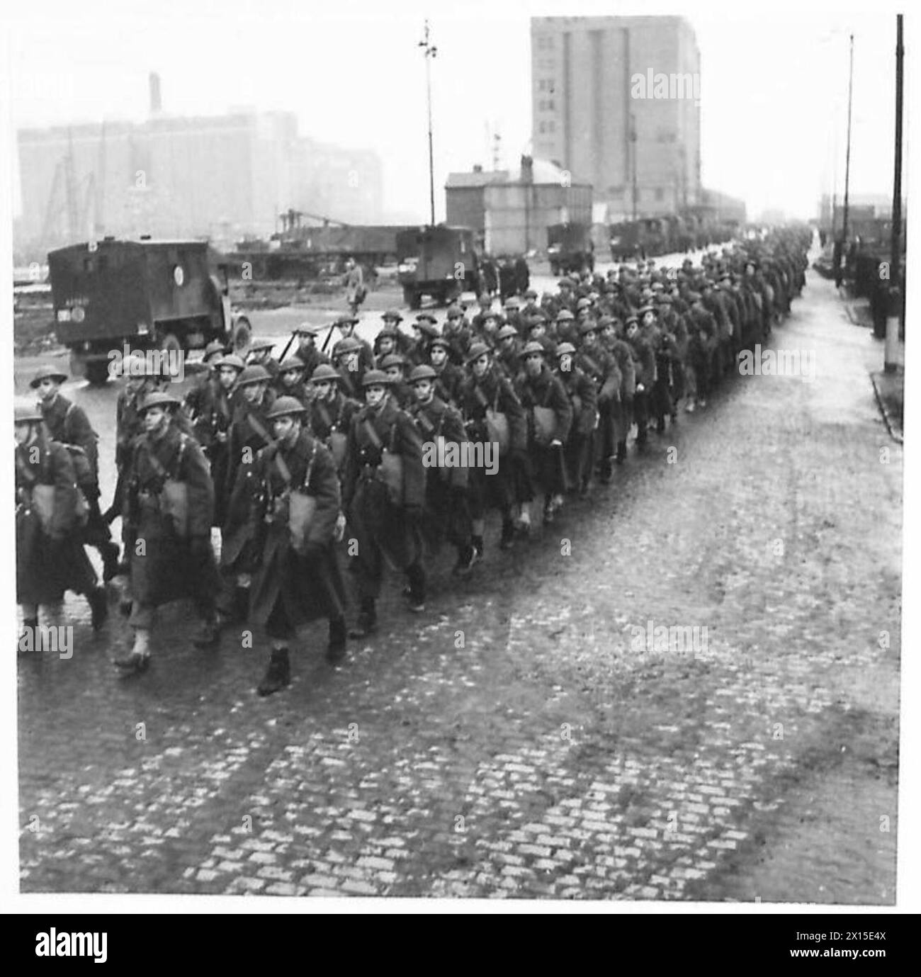 American soldiers march along hi-res stock photography and images - Alamy