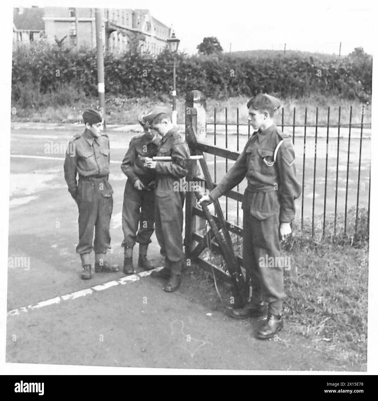 Cadets at the Army Cadet Force camp are monitored by regimental police ...