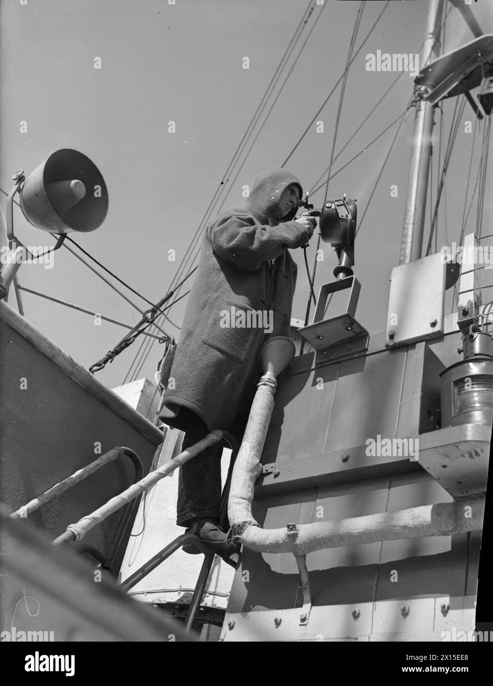 PRE INVASION FLEET EXERCISES. 1 TO 5 MAY 1944, ON BOARD LC(G) 17 IN THE ...