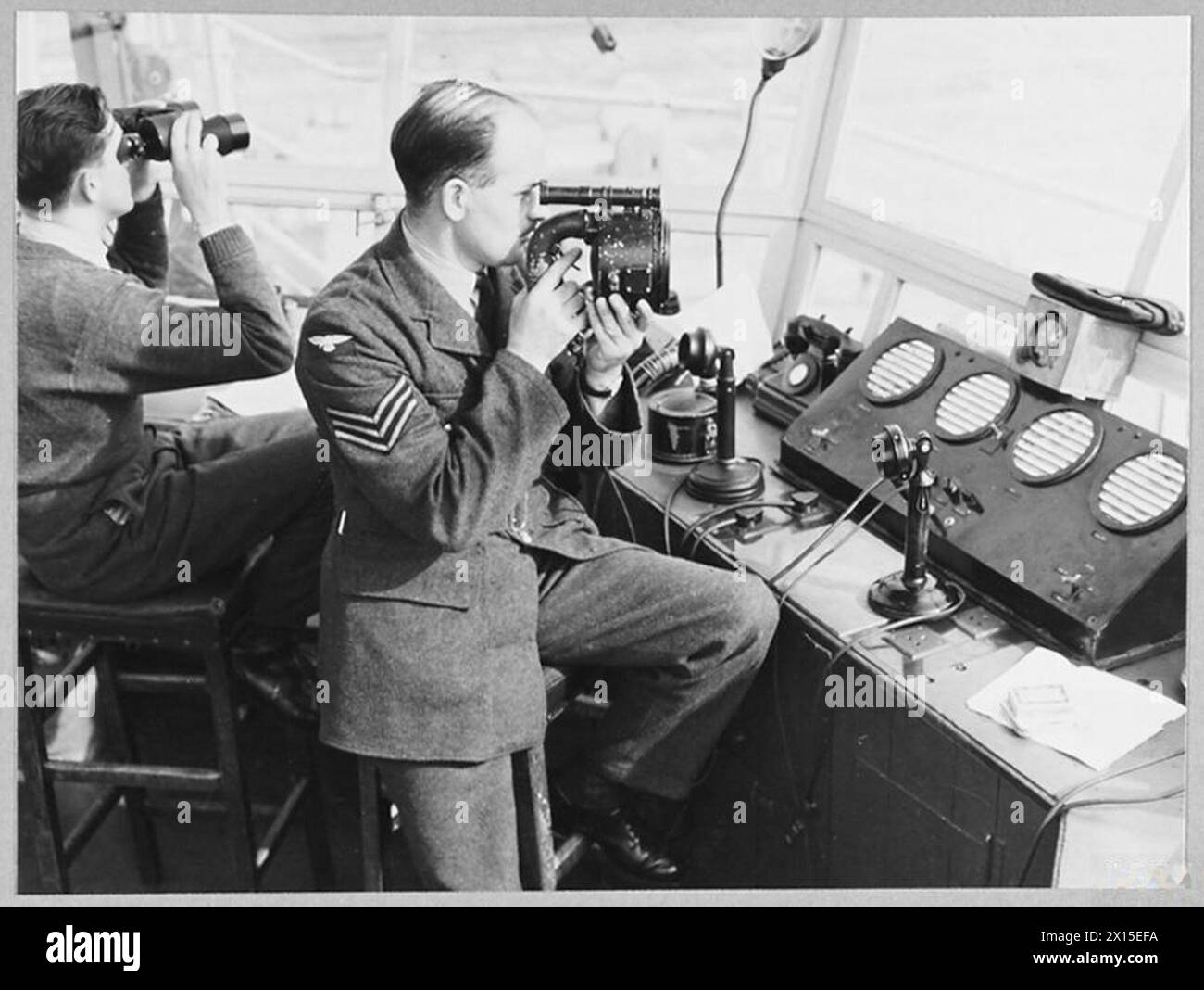 At Prestwick's transatlantic control tower, Sergeant George W. Taylor ...