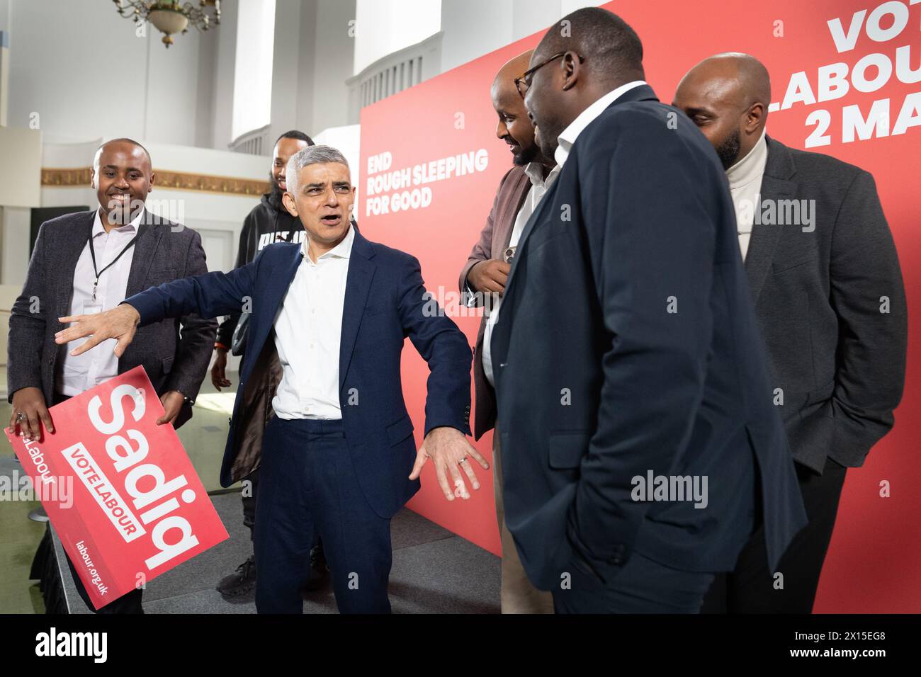 Mayor of London Sadiq Khan meets local councillors at St John’s Church ...