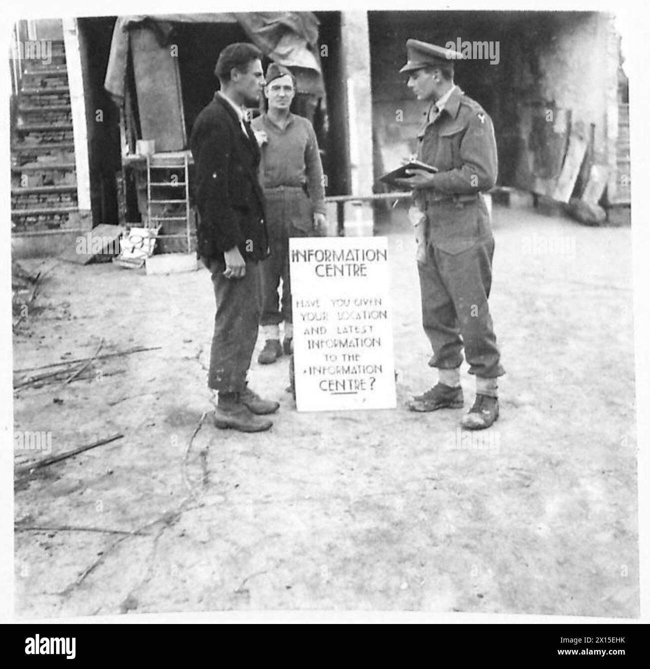 Henrio Kieler, a deserter from the Panzer Grenadier Regiment, wearing ...