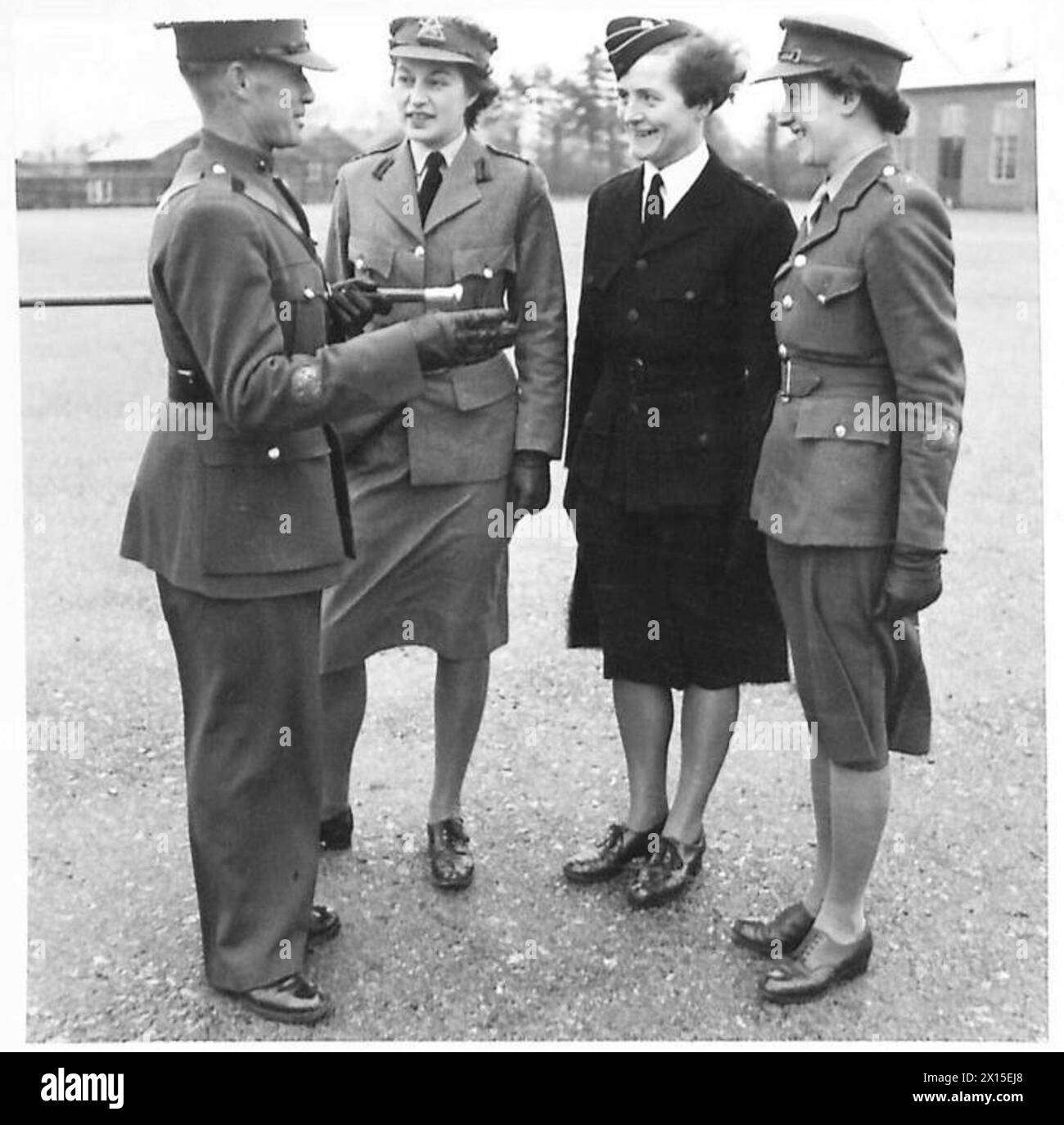 RSM Cracknell of the Royal Sussex Regiment speaks with Senior ...