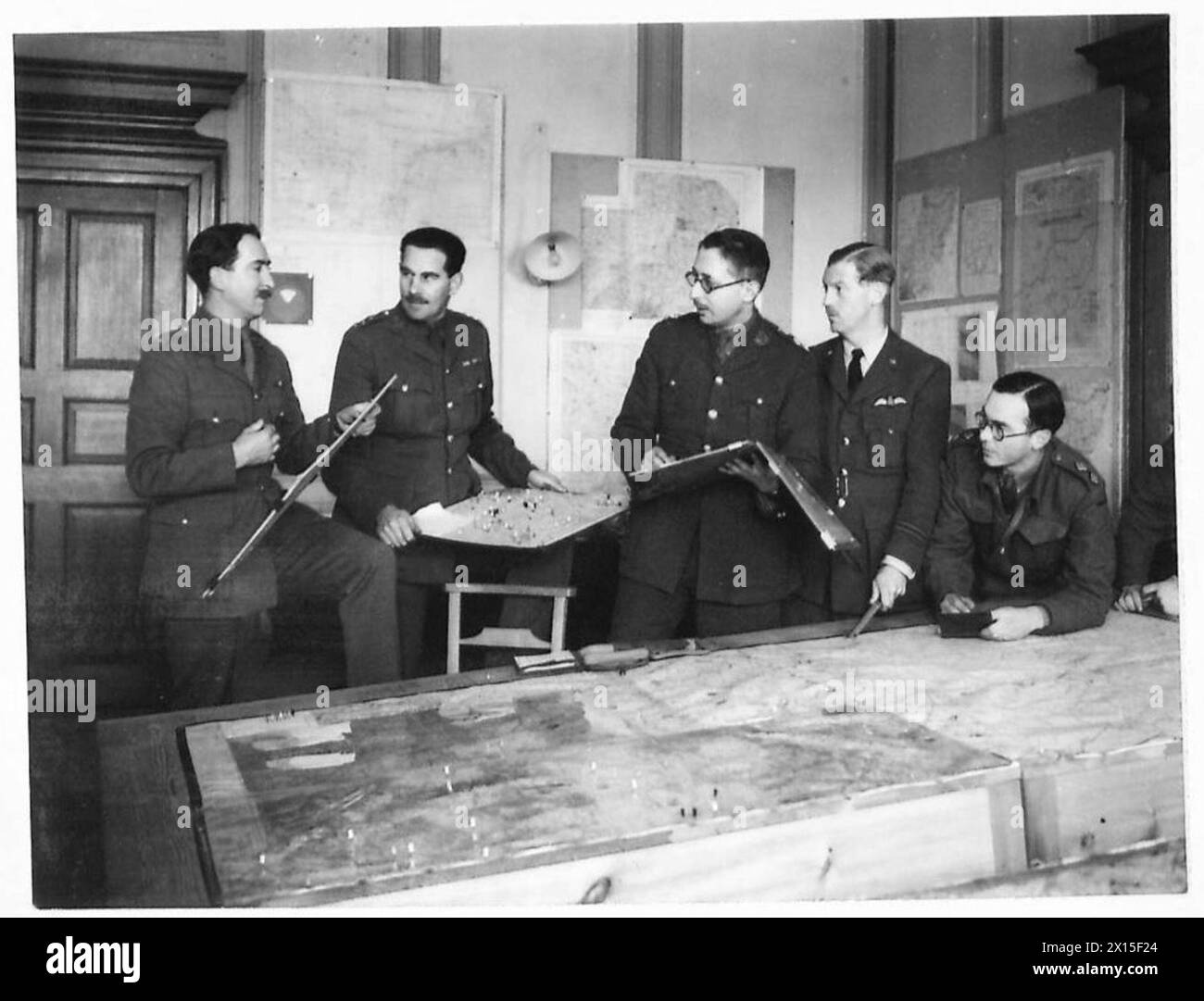Intelligence officers at 'A' Corps Headquarters include Major D.H ...