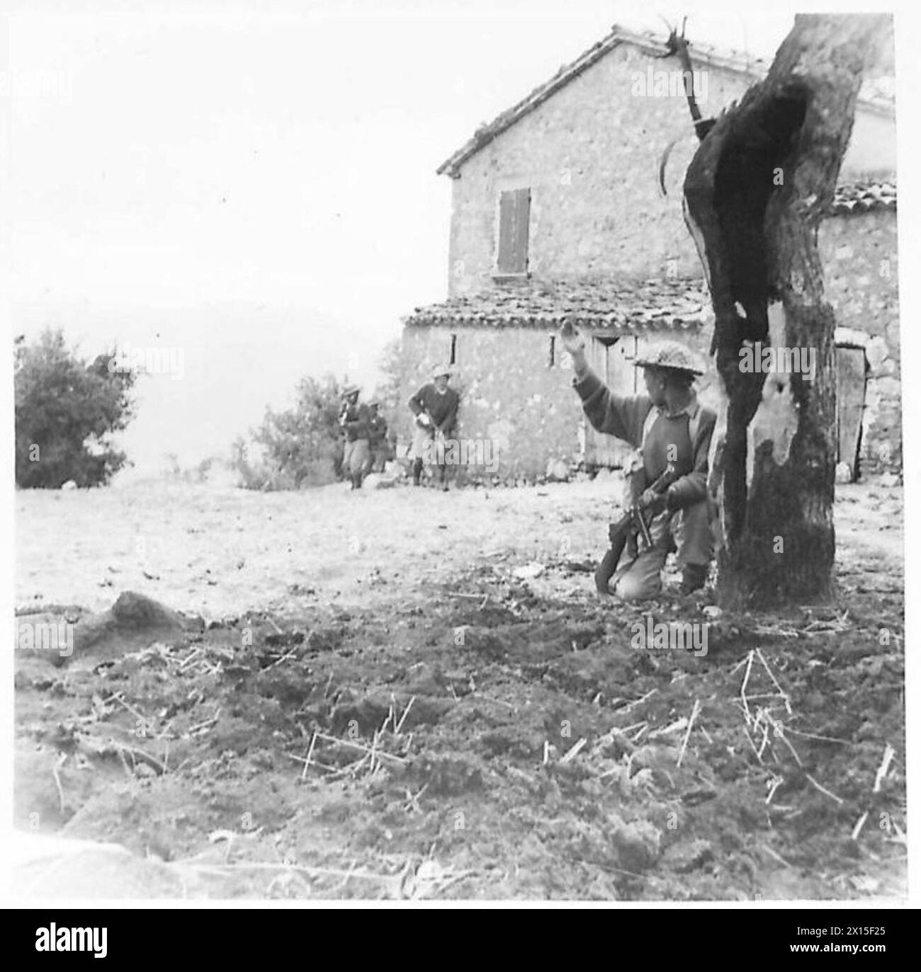 EIGHTH ARMY : GURKHA PATROL - A scout in front of the patrol gives the ...