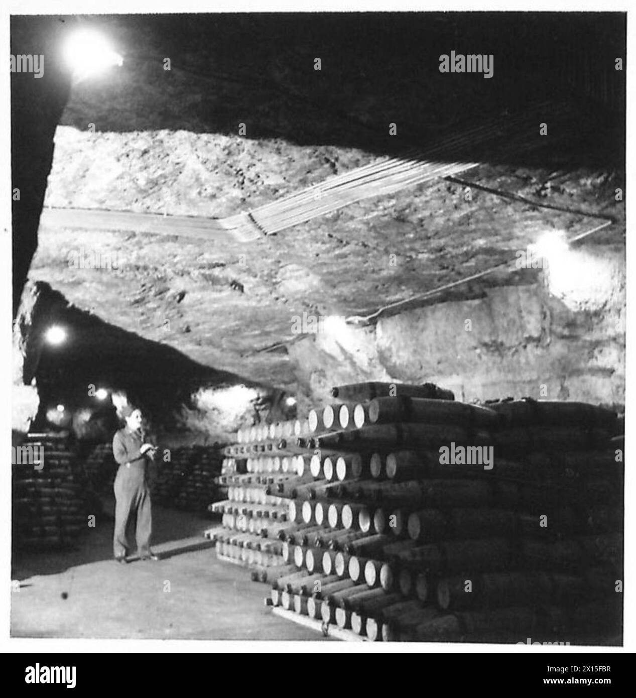 HUGE UNDERGROUND AMMUNITION DEPOT - Storage bays for shells in the ...