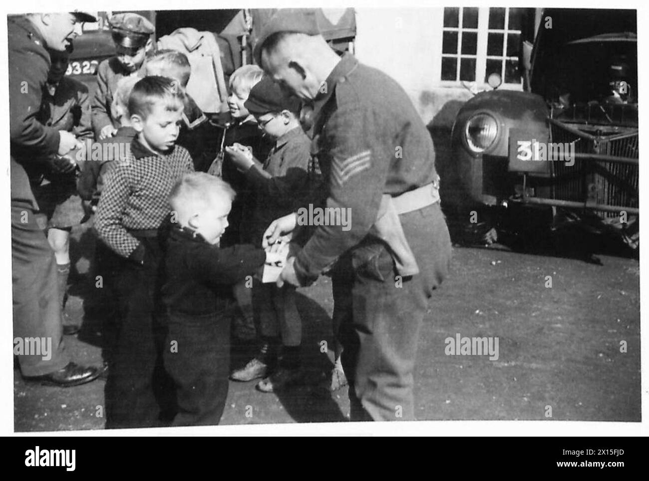 BRITISH AND CANADIAN TROOPS IN ICELAND - Children playing and ...