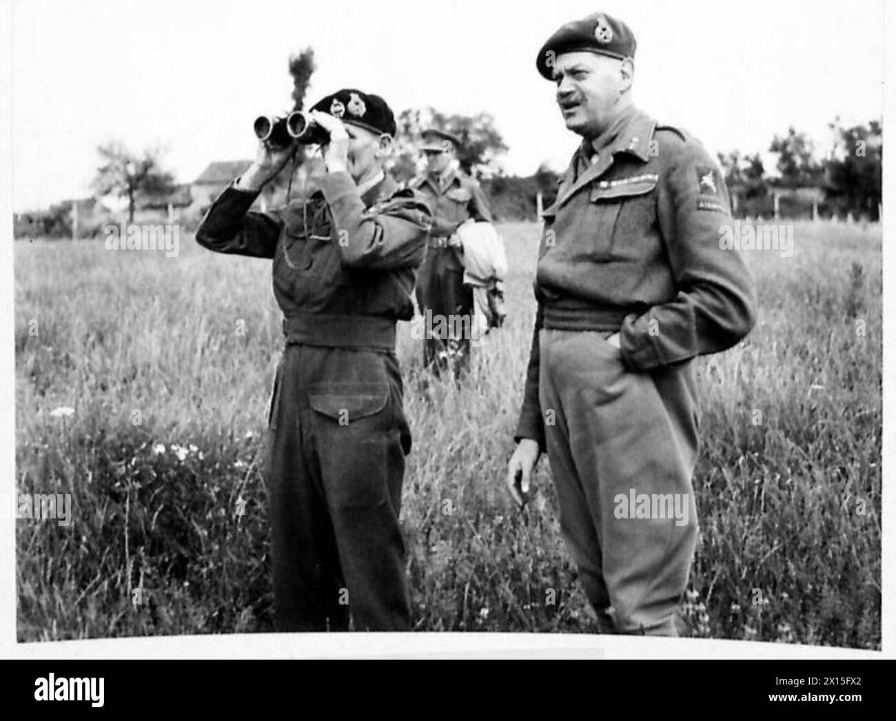 GENERAL MONTGOMERY TOURS BATTLE AREA - General Montgomery sees the ...