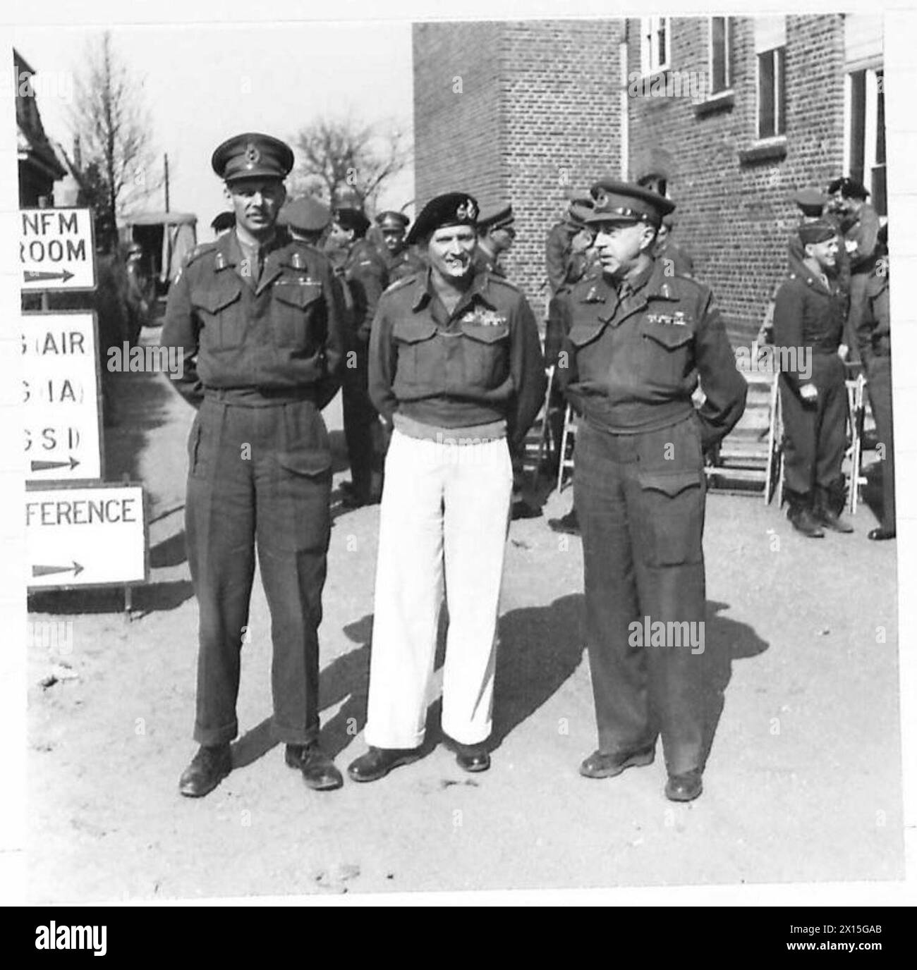 Field Marshal Montgomery delivers final orders for the Rhine crossing ...
