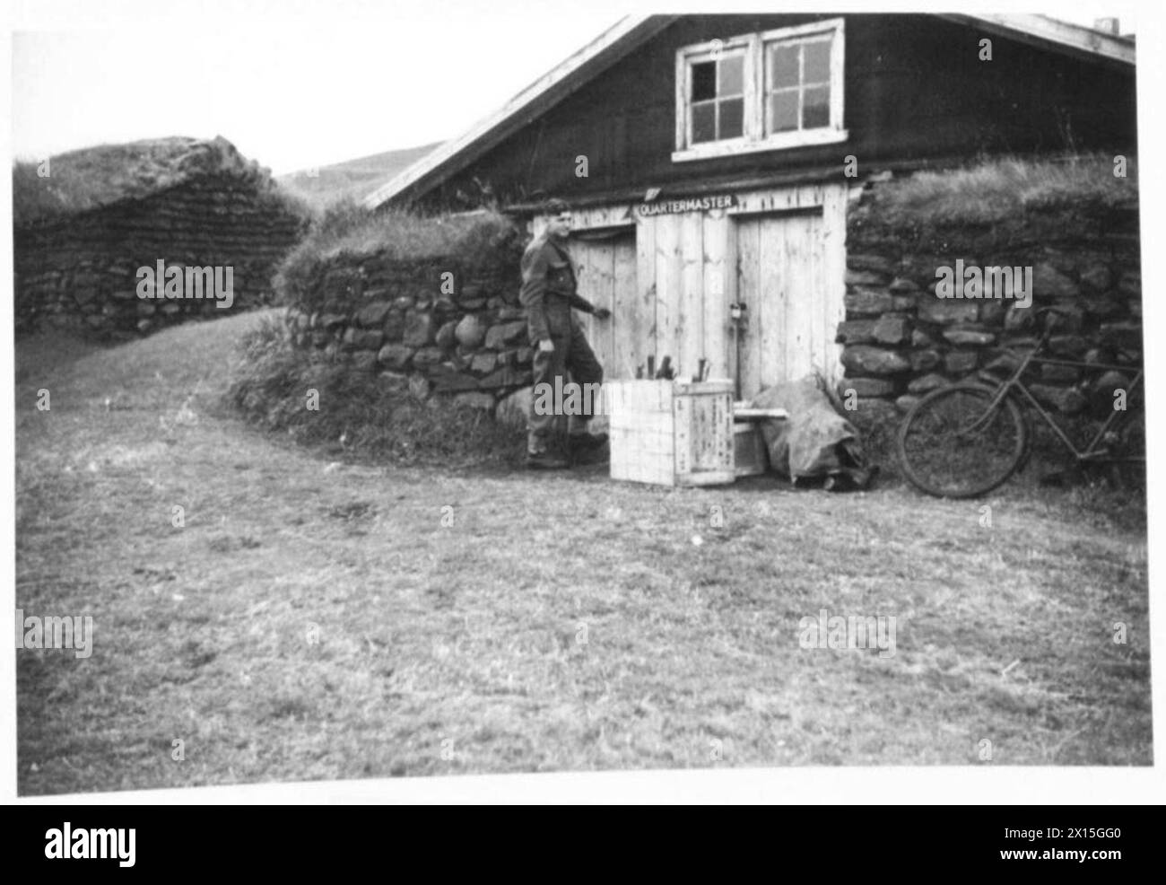 BRITISH AND CANADIAN TROOPS IN ICELAND - A typical Iceland farm ...