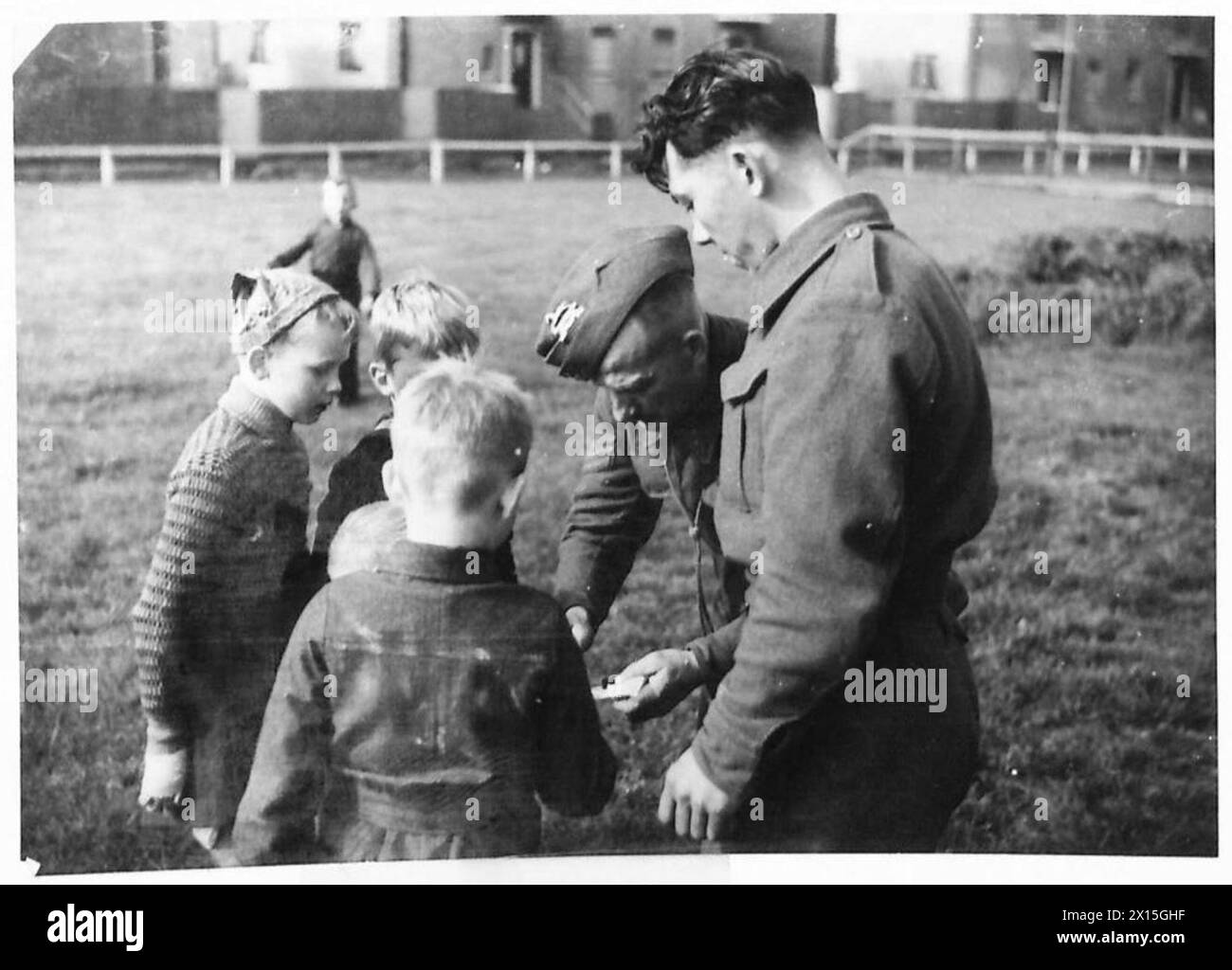 BRITISH AND CANADIAN TROOPS IN ICELAND - Children playing and ...