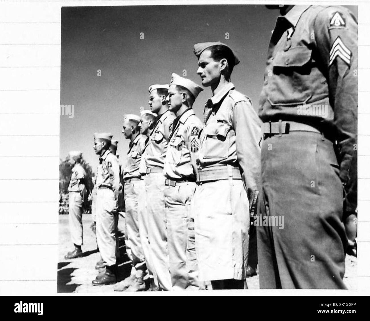 Troops standing in line Cut Out Stock Images & Pictures - Alamy