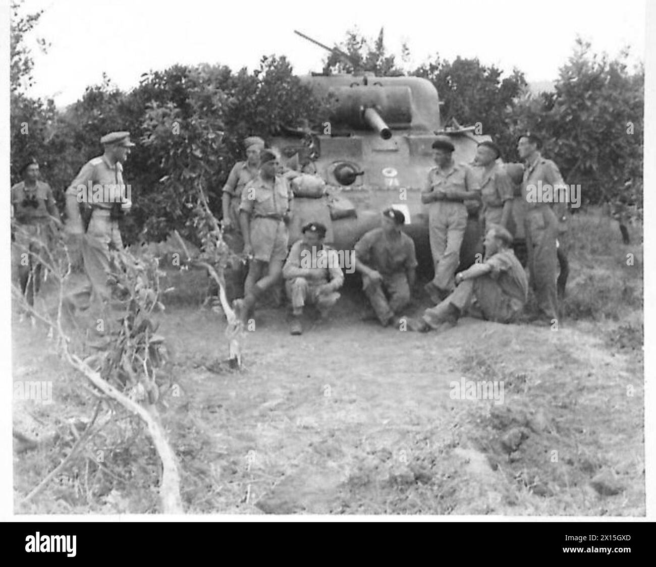British army armoured brigade Black and White Stock Photos & Images - Alamy