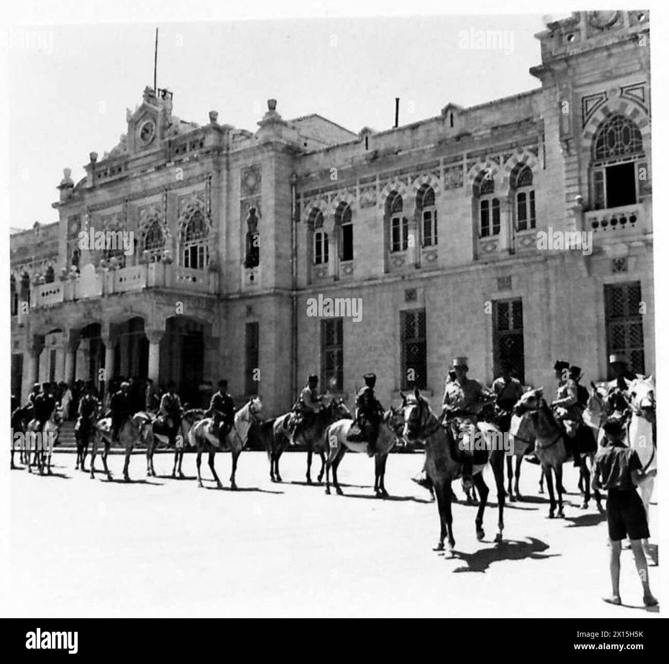 THE FALL OF DAMASCUS - Free French Circassian Cavalry assembling ...