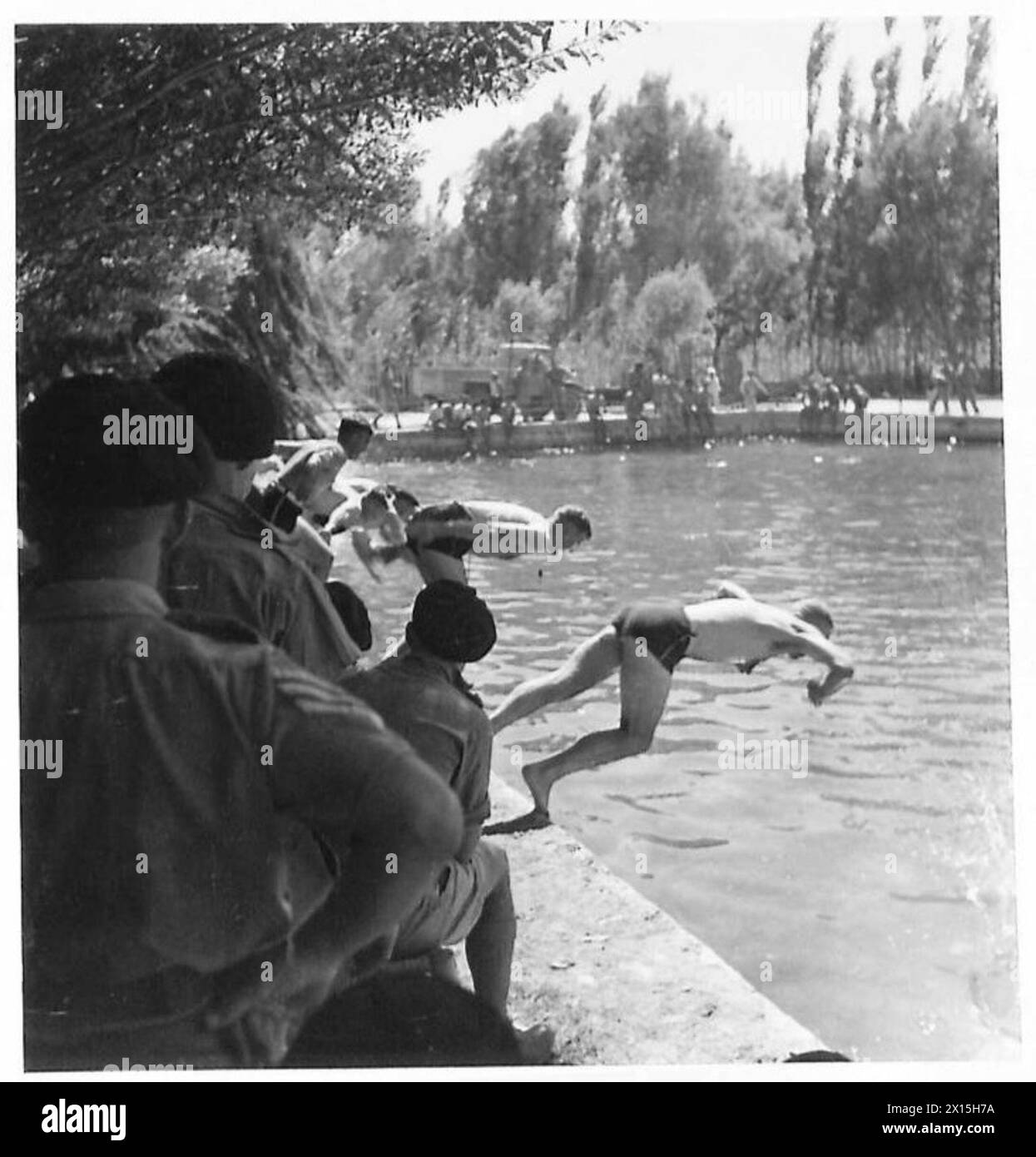 AUSTRALIAN TROOPS ORGANISE WATER SPORTS - The water sports in progress ...