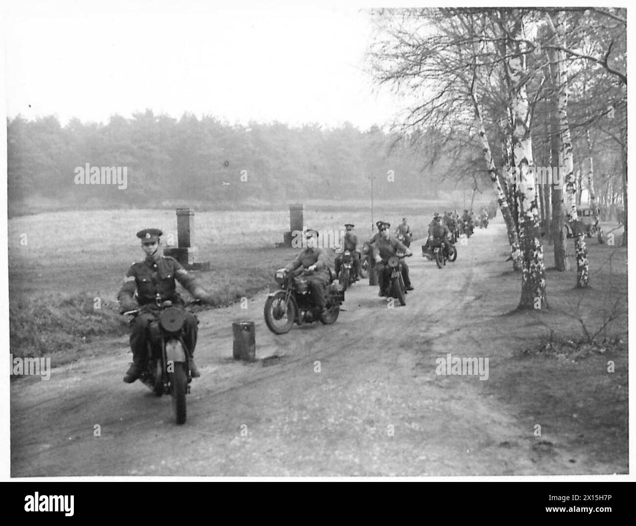 Military Policemen undergoing obstacle course training during a ride ...
