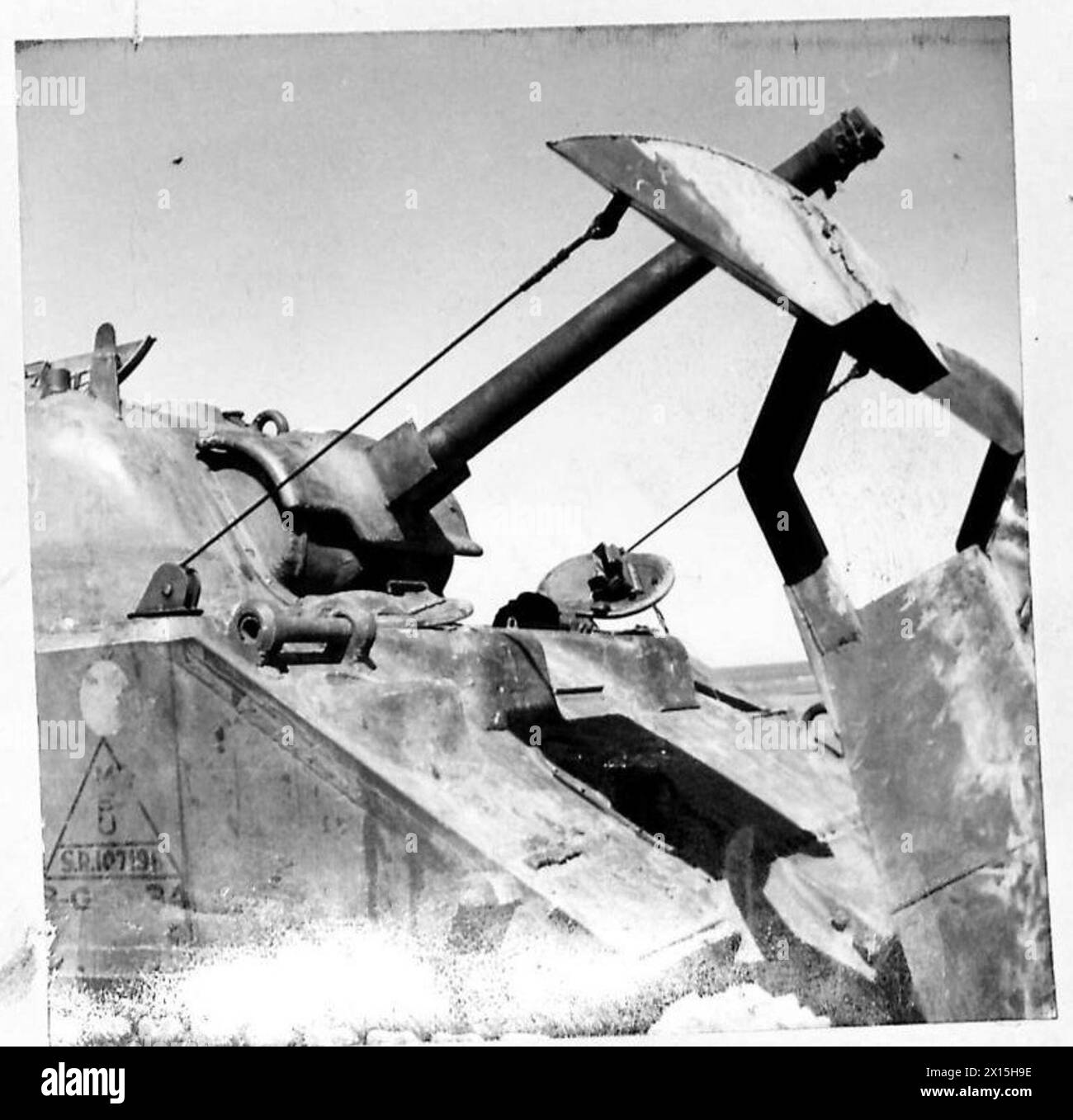 SPECIAL ASSIGNMENT FOR 79TH ARMOURED DIVISION - Plough raising and lowering cable British Army ...