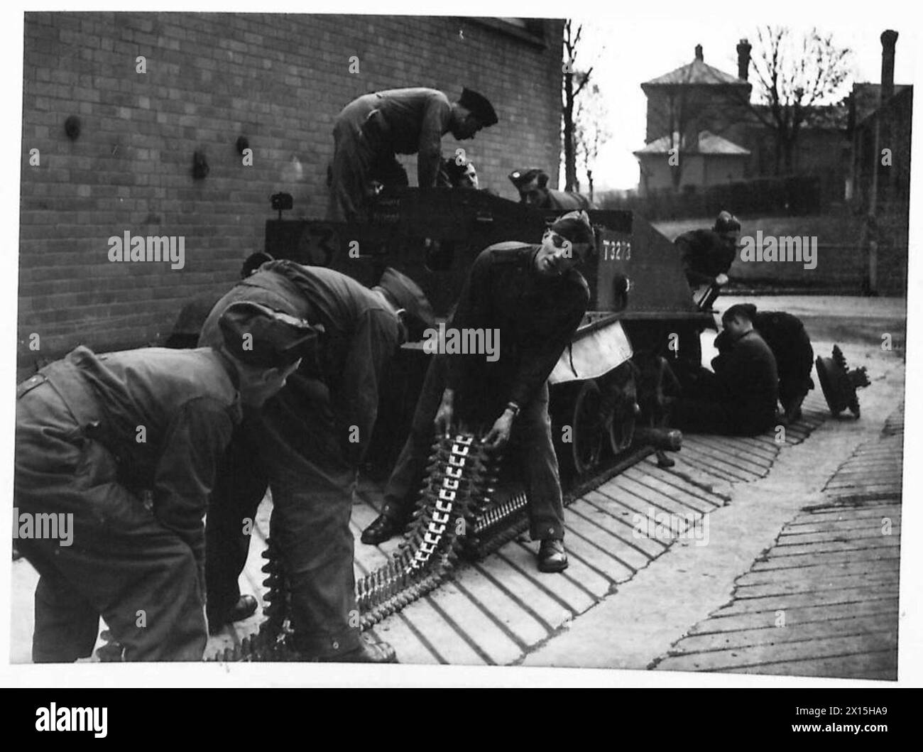 Private Langley and other recruits assemble a military carrier at the ...