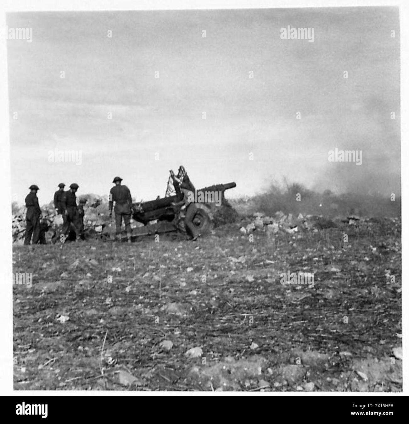 British 5 5 inch artillery gun Cut Out Stock Images & Pictures - Alamy