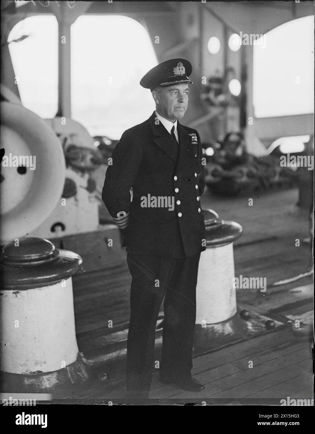 THE ROYAL NAVY DURING THE SECOND WORLD WAR - A full length shot of Vice ...