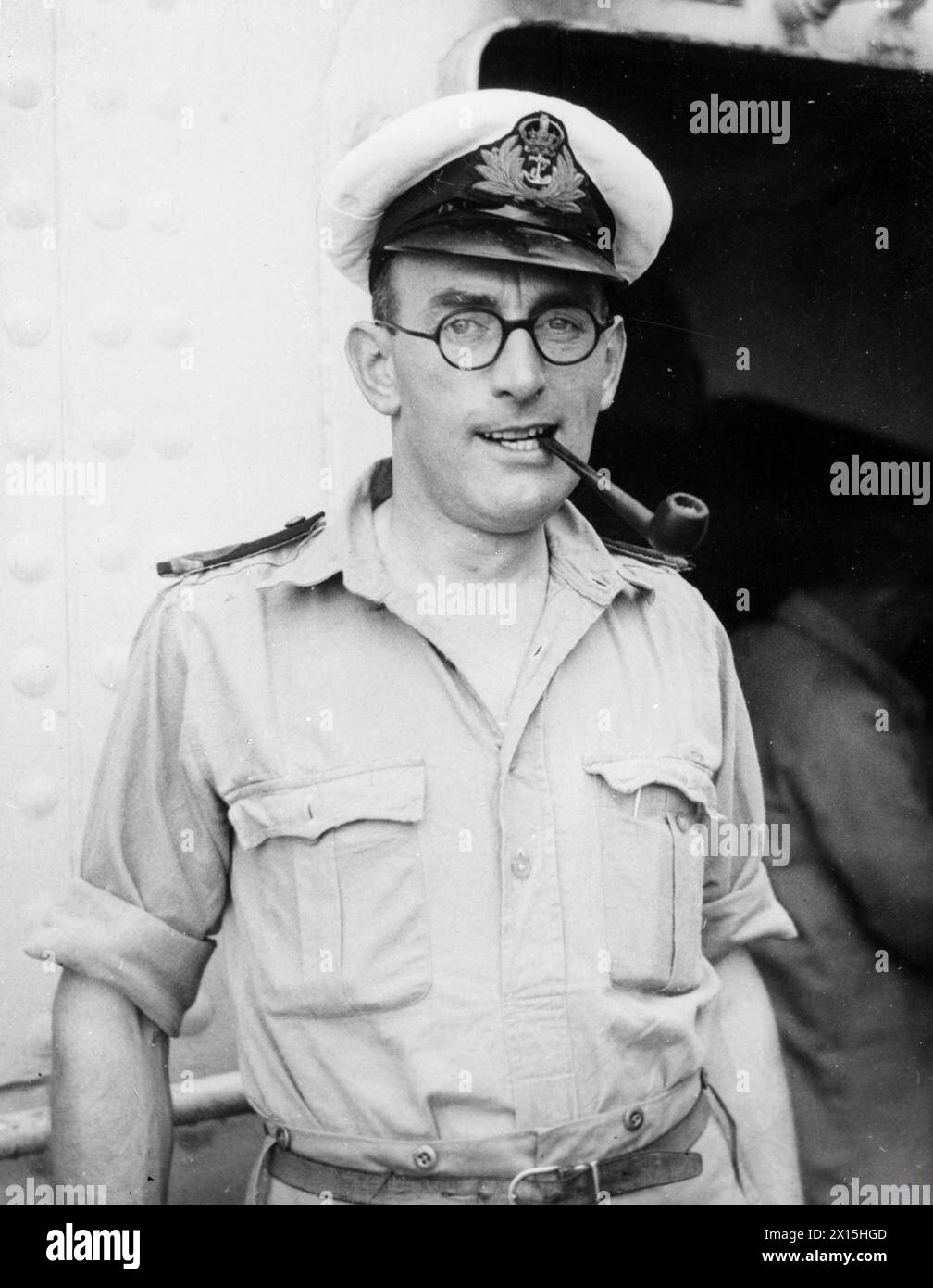 THE BATTLESHIP HMS HOWE IN NEW ZEALAND WATERS. JANUARY 1945, ON BOARD ...