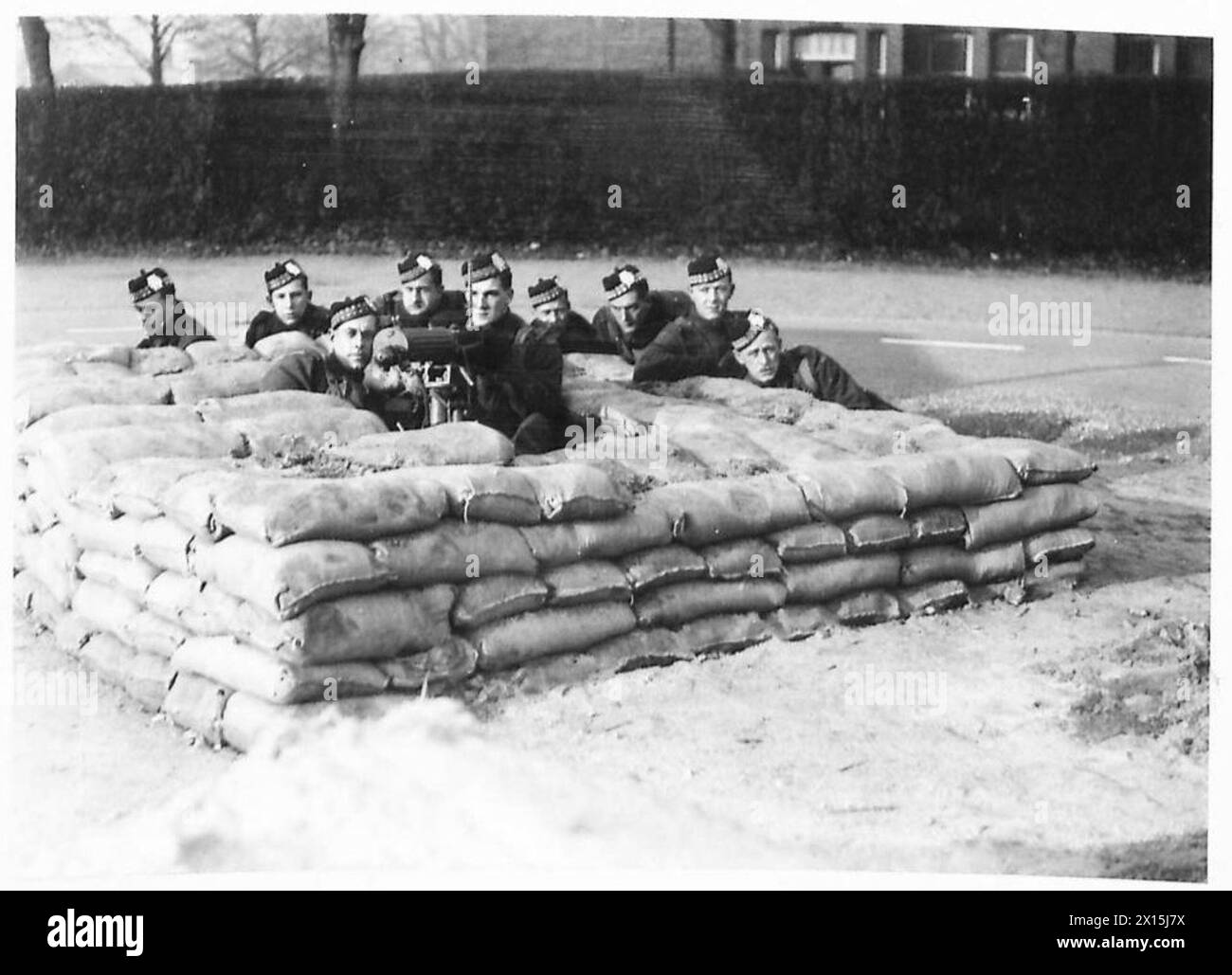 Machine gun emplacement Cut Out Stock Images & Pictures - Alamy