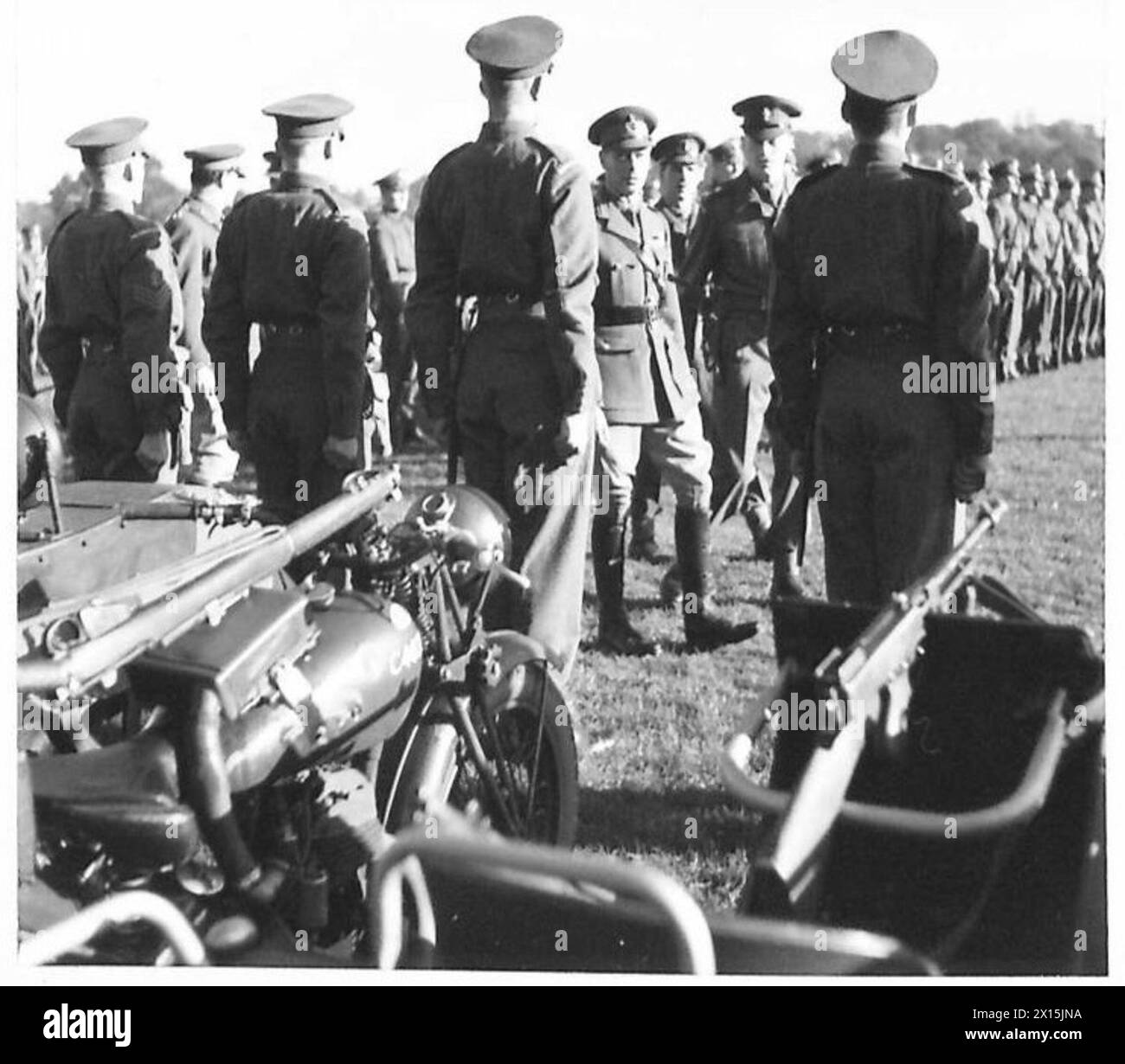 H.M. THE KING INSPECTS ARMY UNITS IN SCOTLAND - Grenadier Guards with ...
