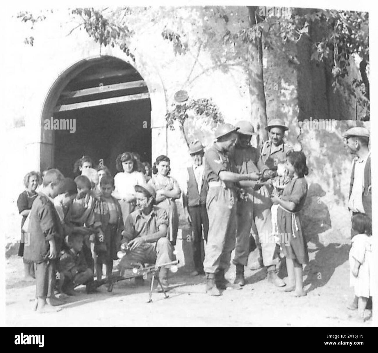 WITH THE FIFTH ARMY IN ITALY - At Santa Lucia Tommy is once more in his ...