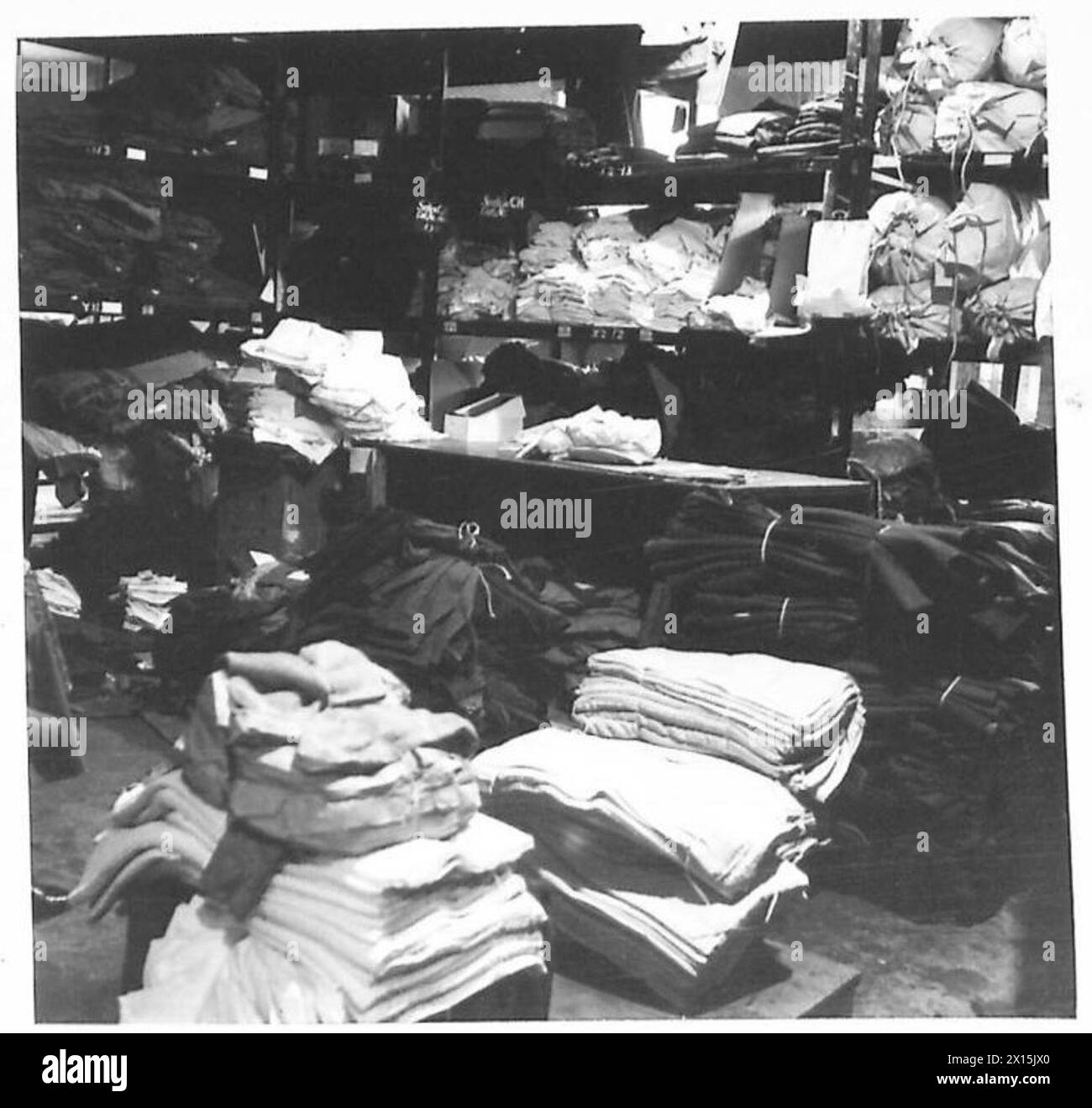 ARMY CLOTHING DEPOT - The new clothing store in the basement, where ...