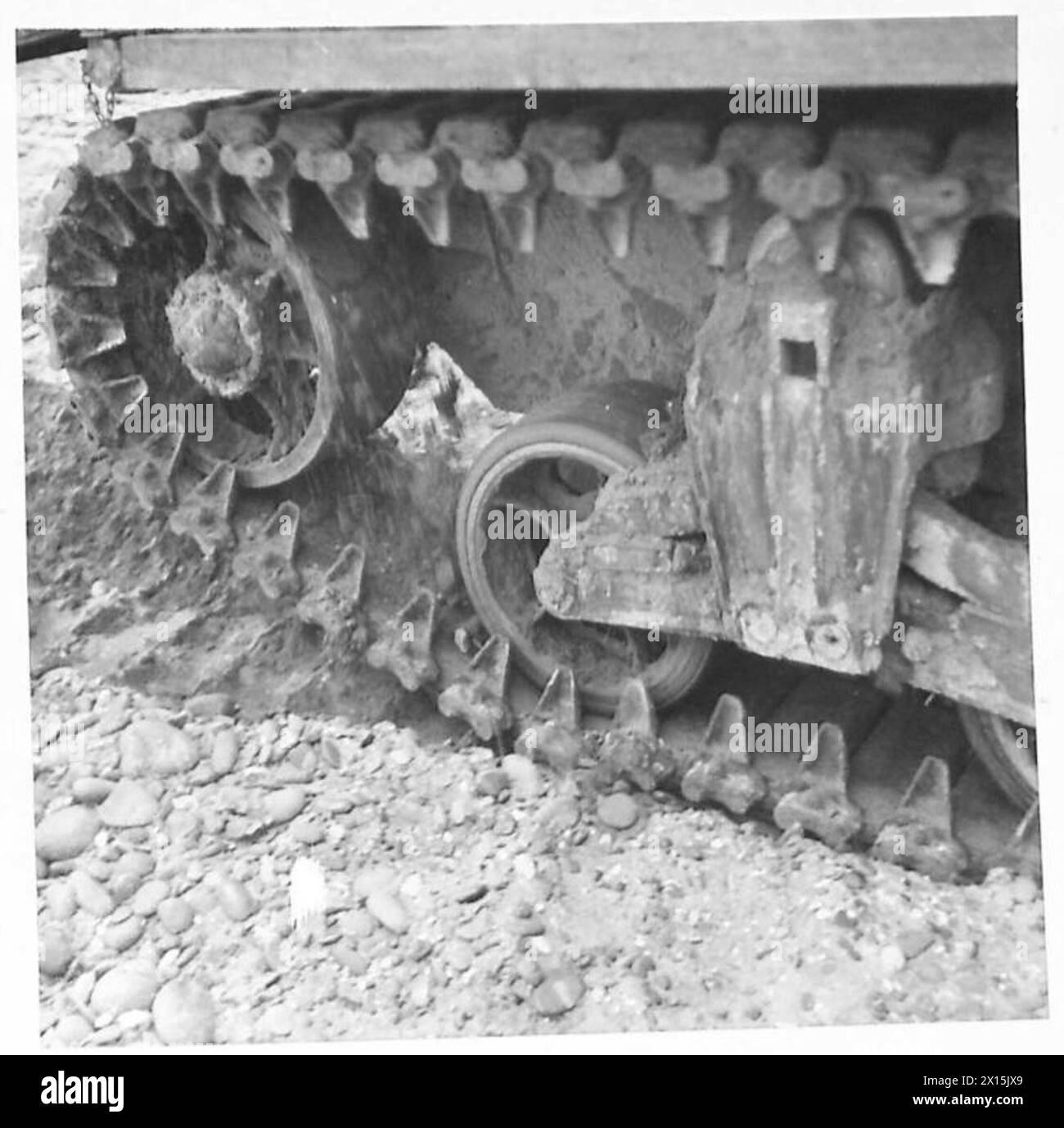 British Army personnel conduct controlled experiments on tanks to test ...