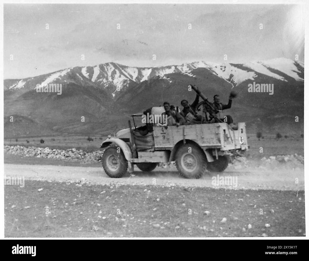 PHOTOGRAPHS TAKEN OF BRITISH TROOPS IN GREECE - British Army trucks ...