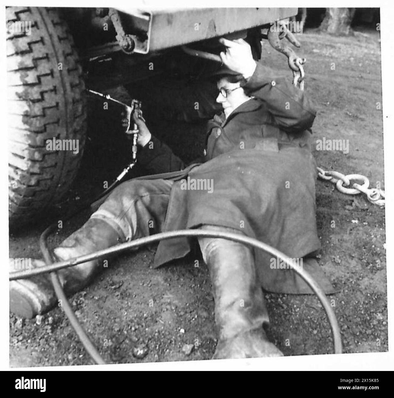 ATS AT VEHICLE RECEPTION DEPOT - In charge of the mobile greaser is Pte ...