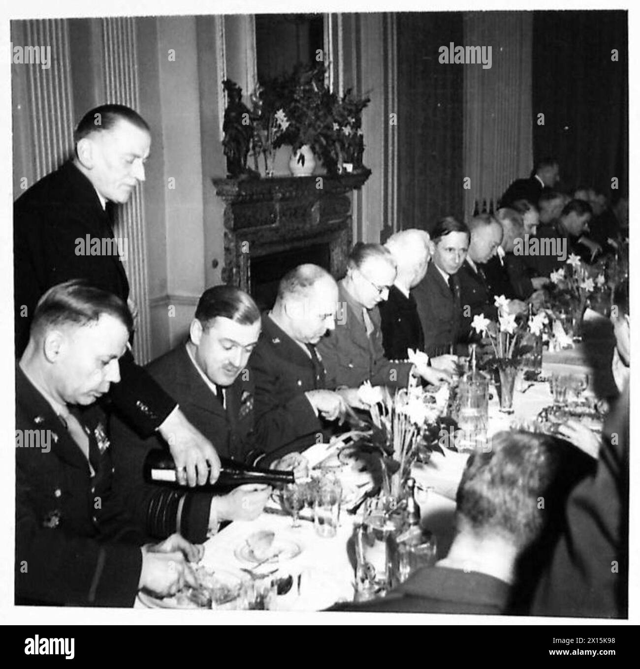 Senior officers from British and American forces, including Eisenhower ...