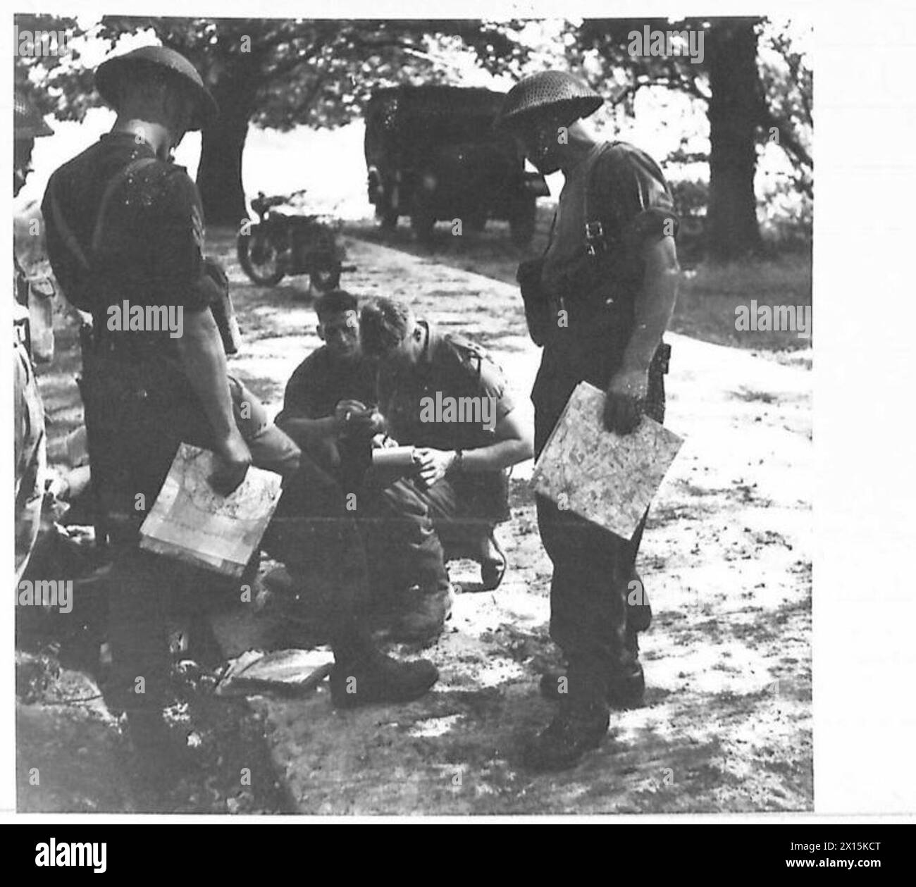 NEW BATTLE ORDER AND TACTICS EXERCISE - An officer acquaints NCOs with ...