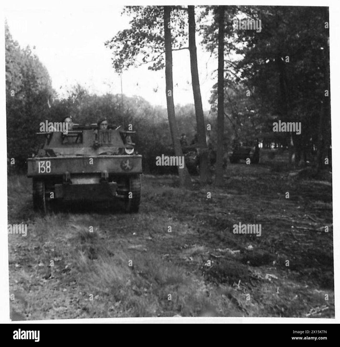 During Exercise B 10043-B 10055, the first reconnaissance car of the ...