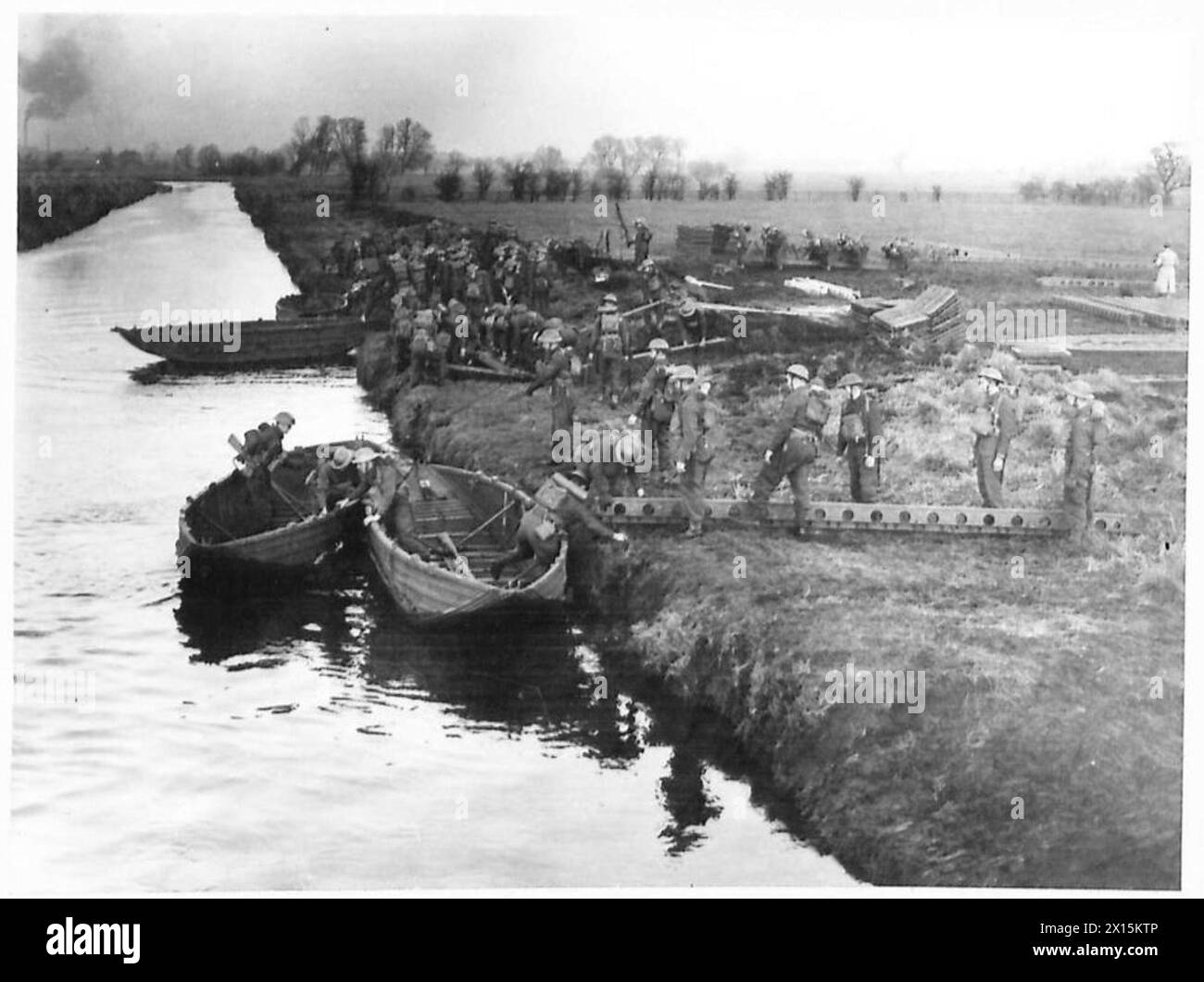 A bridging demonstration shows pontoons positioned and girders placed ...