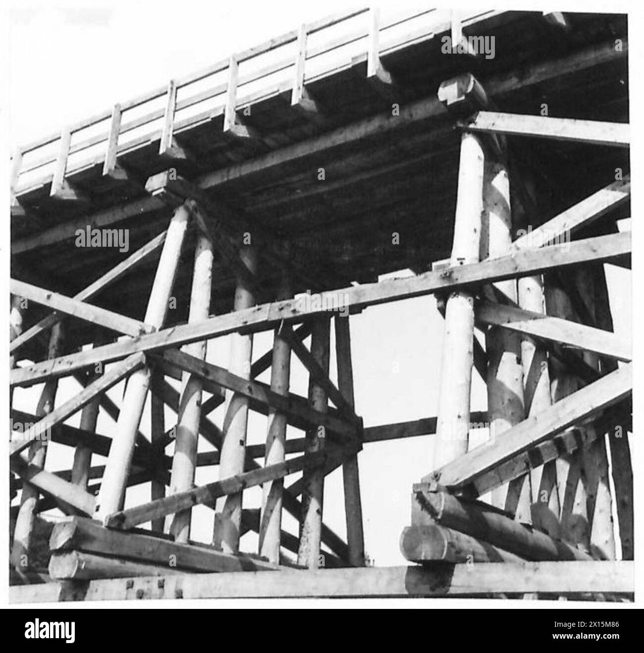 21 A.G.SCHOOL OF IMPROVISED BRIDGING WHITE MYRE CAMP, FORRES - Timber ...