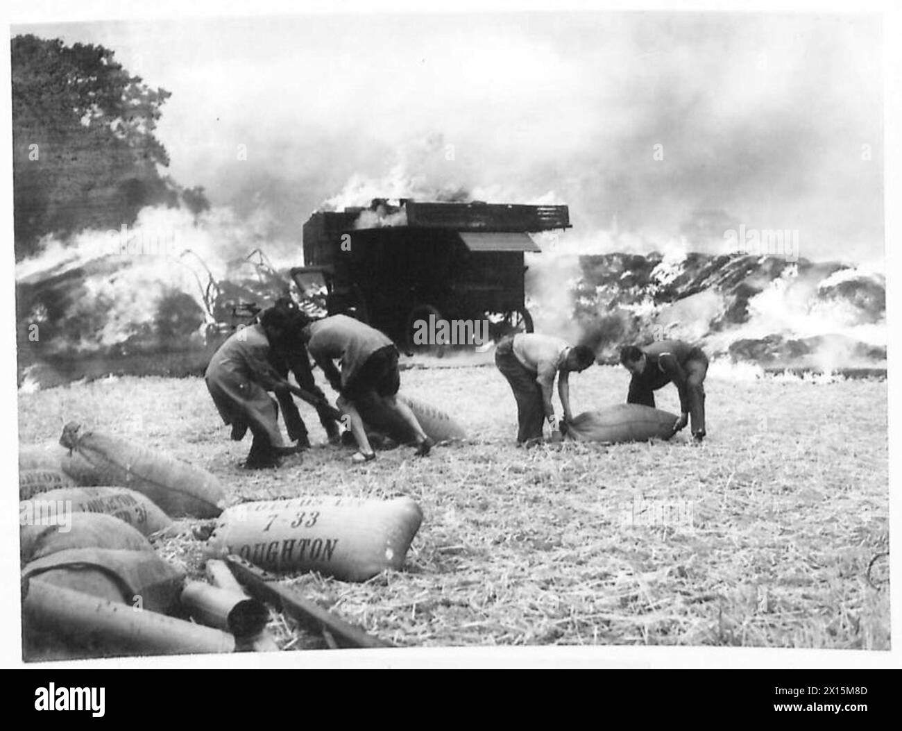 Agriculture threshing machine safety hi-res stock photography and ...