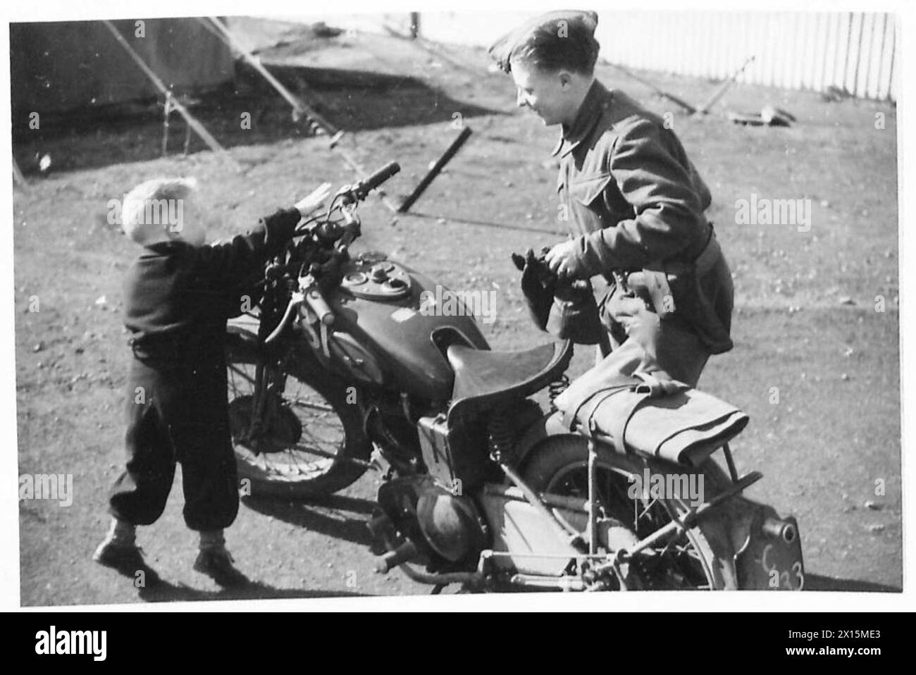 BRITISH AND CANADIAN TROOPS IN ICELAND - Children playing and ...