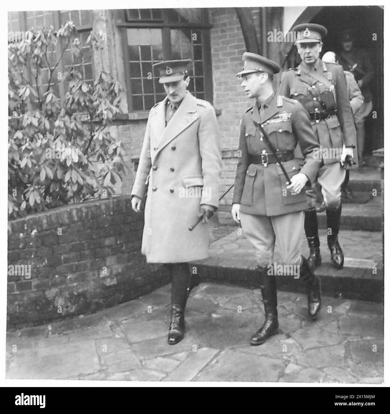 THE KING VISITS TROOPS - The King with Lt. Gen. L. Carrm GOC Eastern ...