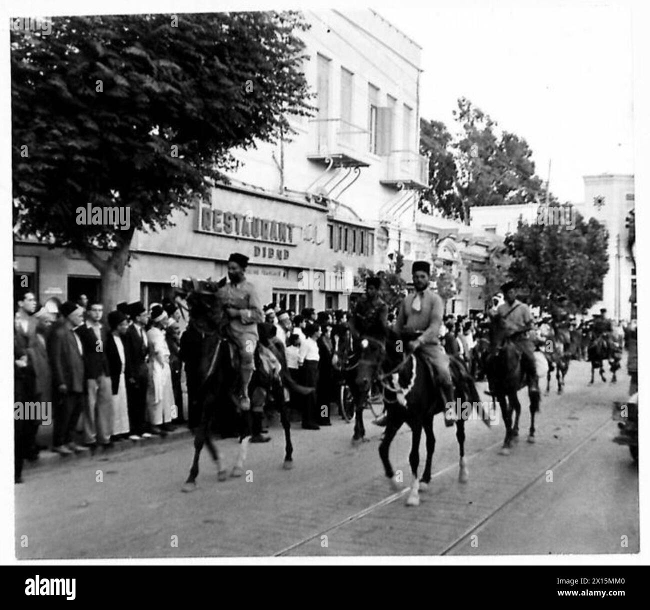 THE FALL OF DAMASCUS - Freen French Circassian Cavalry riding through ...
