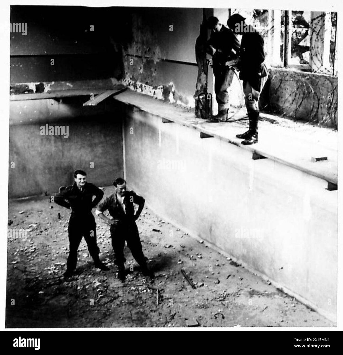 ESCAPED BRITISH PRISONERS OF WAR EXERCISE - Two of the prisoners were ...