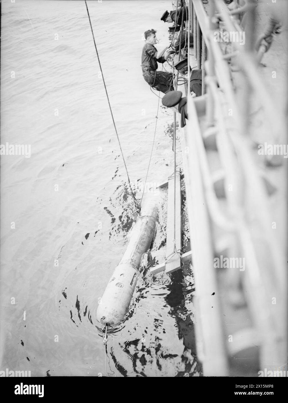 HM SUBMARINE SNAPPER GOES OUT ON TORPEDO FIRING PRACTICE. 1940, ON ...