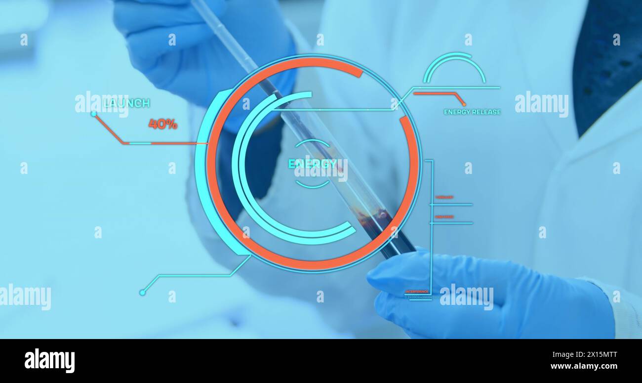 Image of scope scanning over male doctor holding xray photograph Stock ...